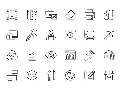 Premium Vector Graphic Design Line Editable Icons Set Vector Illustration In Modern Thin Line