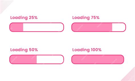 Premium Vector Vector Loading Bar Progress Icon Download Speed