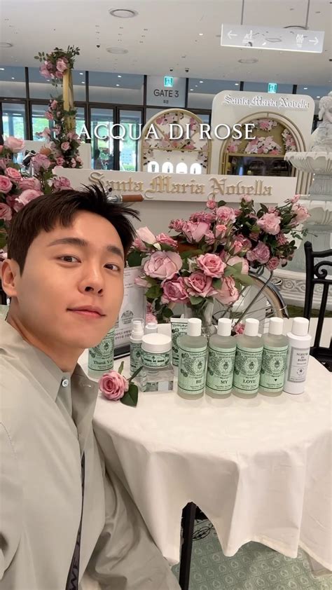 션님shawn 정호석 광고 Santamarianovellakorea 피렌체 정원을 그대로 옮겨 온듯한 산타마리아노벨라 아쿠아 디 로즈 팝업스토어에 다녀왔어요