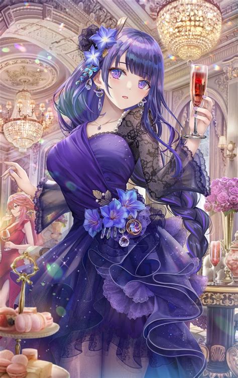 动漫晚礼服长裙少女图集日系插画高清壁纸美术绘画资料图片素材集 Acg图包网