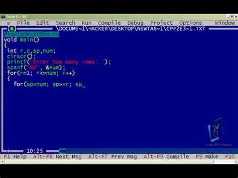 C Program To Generate Triangle Pattern YouTube