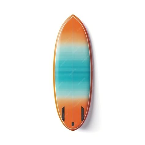 Premium Ai Image Beautiful Beach Sufboard On White Background
