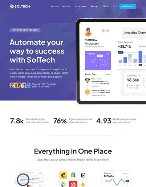 Soltech Premium Marketing Landing Pages Pack