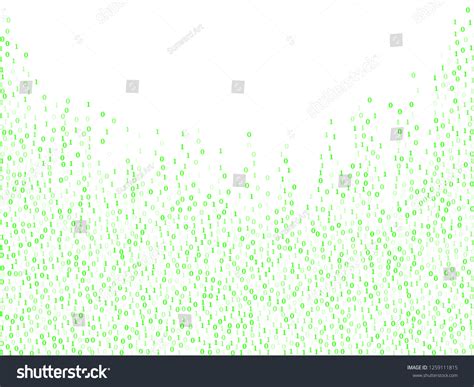 Vector Streaming Binary Code Background Hacker Stock Vector Royalty