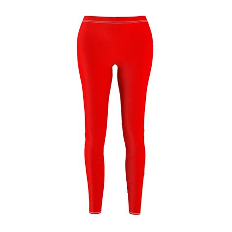 Red Leggings With Green Stripe Brian Bula