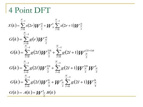 Fast Fourier Transforms Butterfly Structure DIT DIF PPT
