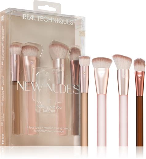 Real Techniques New Nudes комплект четки notino bg