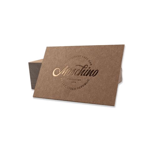Copper Foil Business Cards Printing Creative Connect Advertising