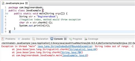 Java String Charat Method Example