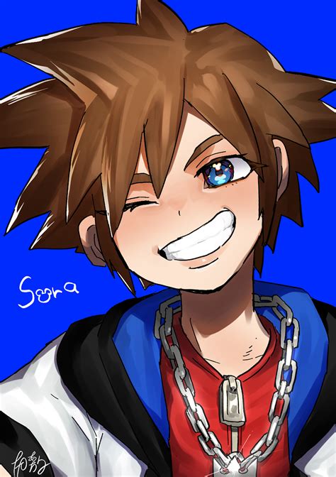 Sora Kingdom Hearts Drawn By Danchonomori Danbooru