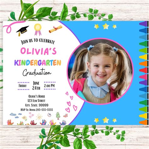 Free Printable Preschool Graduation Invitation Template Download Free Printable Preschool