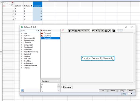 Solved Differentiate Between Entire Column And Current Row Jmp User