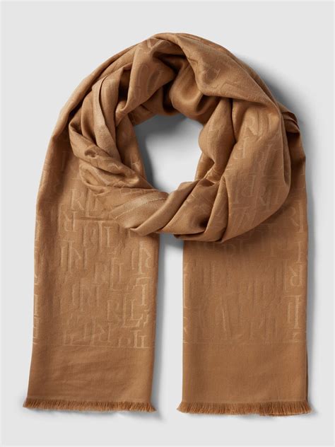 Lauren Ralph Lauren Schal Mit Allover Logo Muster Camel Online Kaufen