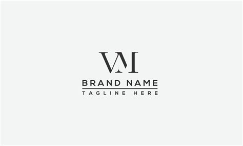 Vm Logo Design Template Vector Graphic Branding Element 10814560 Vector
