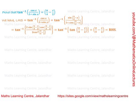 class 12 chapter 2 inverse trigonometric functions problems based on