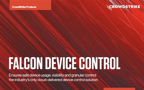 Falcon Device Control Data Sheet Crowdstrike
