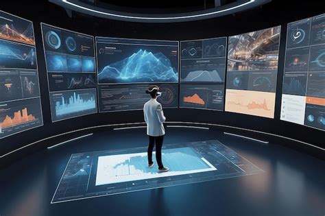 Virtual Reality Marketing Analytics Premium Ai Generated Image
