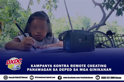 Kampanya Kontra Remote Cheating Panawagan Sa Deped Sa Mga Ginikanan Rmn Networks