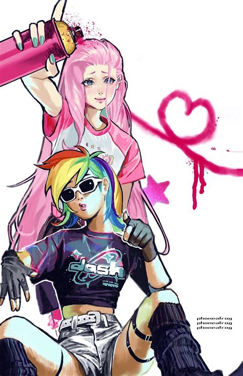 2232770 Safe Artist 5mmumm5 Fluttershy Pinkie Pie Rainbow Dash