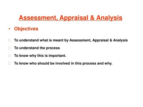 Ppt Assessment Appraisal And Analysis Powerpoint Presentation Free