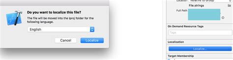 Ios How To Create Multiple Strings File In Xcode Other Than