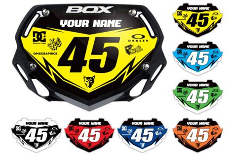 Bmx Number Plate Graphics Omxgraphics 1