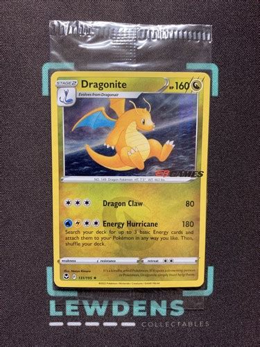 Dragonite 131 195 Sealed Eb Games Stamped Promo Silver Tempest