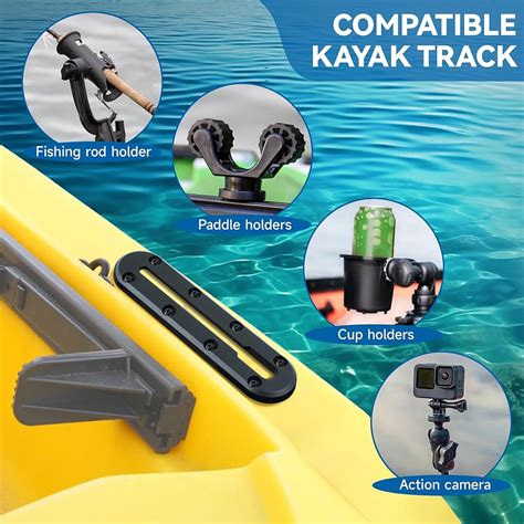 Kayak Paddle Holder Ahuliao Kayak Track Mount Kayak Rail Track Kayak