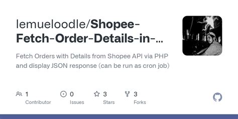 Github Lemueloodleshopee Fetch Order Details In Php Fetch Orders