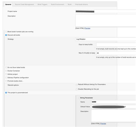 Jenkins 2 Ui Layout Stretches Horizontally In Job Configuration Page