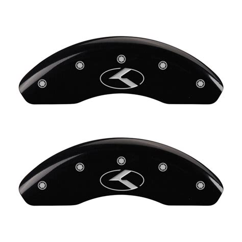 Mgp 4 Caliper Covers Engraved Front And Rear Circle Kkia Black Finish