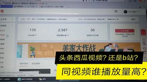 头条西瓜视频拍一个月有多少钱新手小白up也玩b站两个平台对比下播放量 YouTube