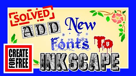 Install Fonts In Inkscape YouTube