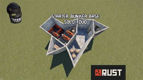 RUST SOLO DUO BUNKER BASE DESIGN 2021 YouTube