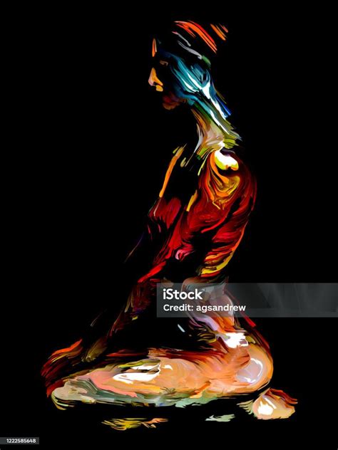 Vetores De Pintura De Figura De Pose De Arte E Mais Imagens De Abstrato