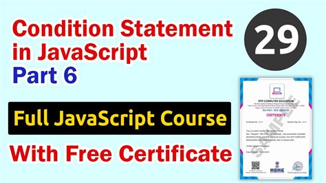 Condition Statement In Javascript Part 6 Youtube