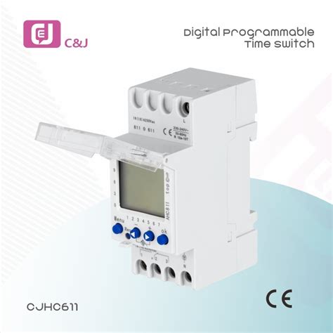 Cjhc V Electronic DIN Rail Digital Programmable Time Switch China Timer And Counter