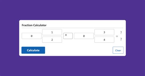 Multiply Fractions Calculator