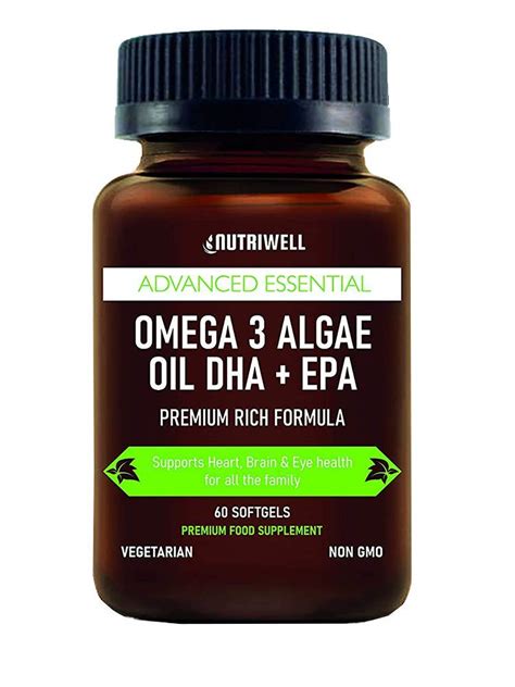 Buy Vegan Omega 3 Sustainable Algae Oil Dha Epa 60 High
