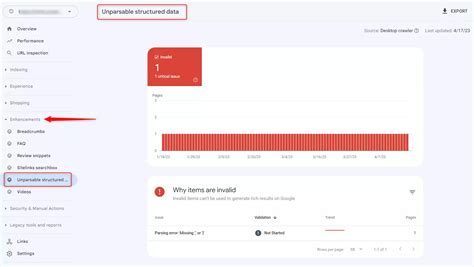 آشنایی با بخش unparsable structured data report سرچ کنسول