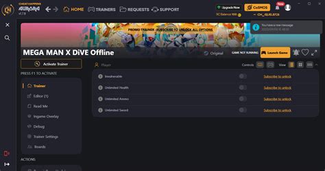 MEGA MAN X DiVE Offline Trainer 5 ORIGINAL Cheat Happens GAME TRAINER Download Pc Cheat Codes