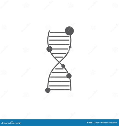 Linear Genetical Code Icon Vector Collage Royalty Free Stock