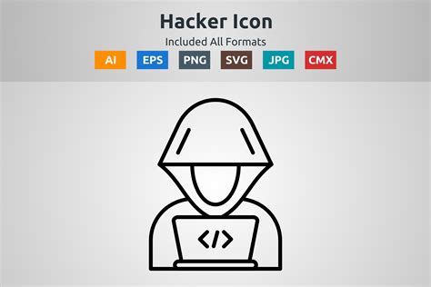 Hacker Vector Outline Icon Graphic By Abidehtisham198 · Creative Fabrica
