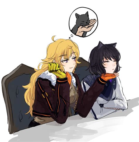 Yang Xiao Long Blake Belladonna RWBY kimosugimasu фэндомы Anime Аниме