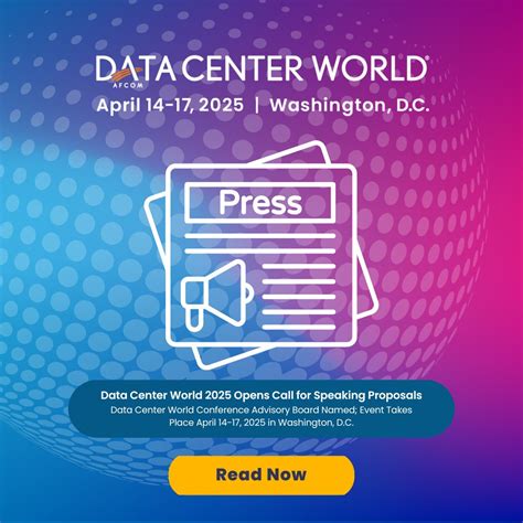 data center world afcom on linkedin press release announcing data