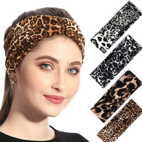 【楽天市場】3点以上購入で送料は当店が負担 ヒョウ柄 クロスターバン ナチュラル ターバン 6タイプ レディース メンズ リボン ターバン ヘアバンド シュシュ エスニック おしゃれ かわいい
