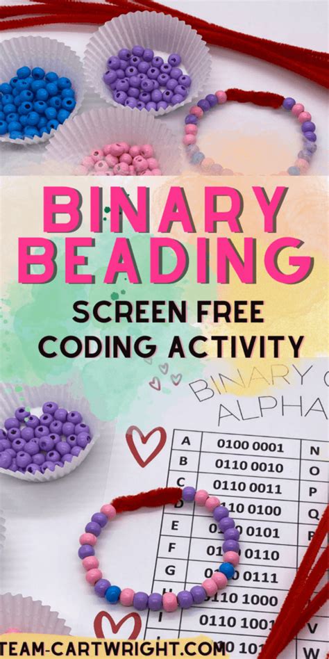 Binary Beading Stem Craft Team Cartwright