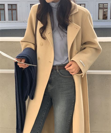 케이클럽 자체제작 울75모어덴 캐시미어 로브 더블 핸드메이드 롱 코트