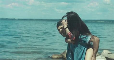 Young Interracial Couple On A Beach Cau Stock Video Pond5