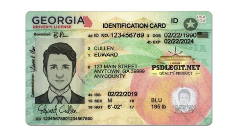 Georgia Id Card Template Ablebionics